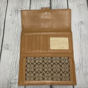 Coach | Bags | Coach Wallet With Check Book Cover | Poshmark